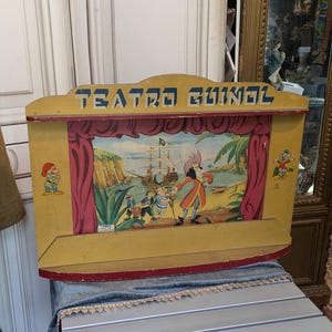 Vintage 1940s Spanish Puppet Theater, Handmade Disney Wooden Toy - Etsy