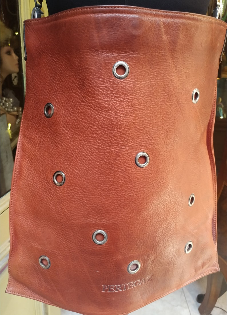 Vintage Pertegaz Leather Shoulder Bag // Designer Bag Skin // Fashion ...