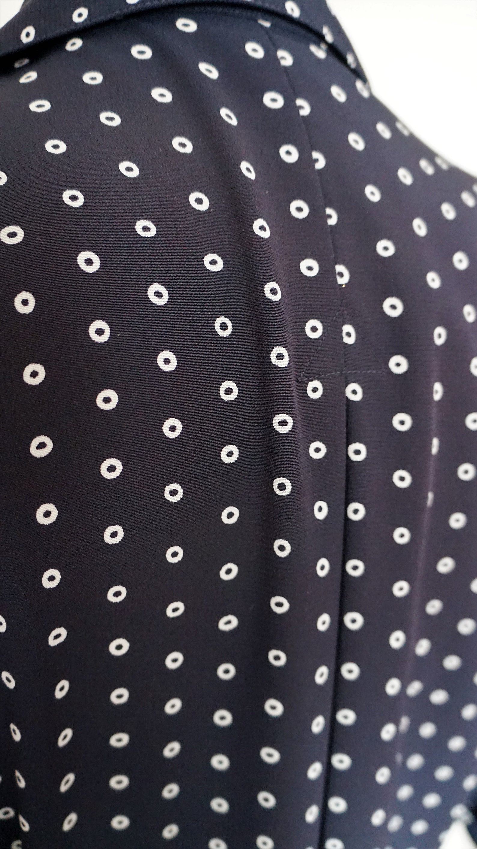 Vintage RODIER 60s Printed Summer Dark Blue Dress - Etsy