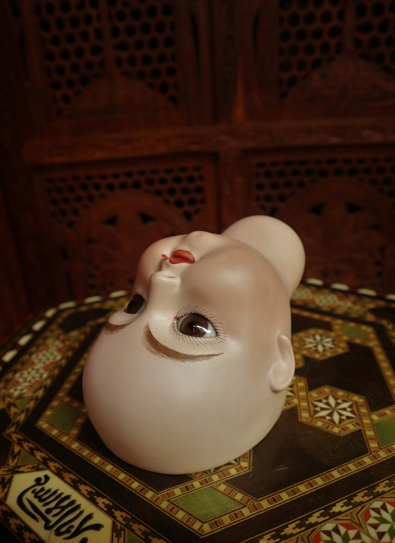 Vintage Reproduction Porcelain Head Doll FG // Francoise | Etsy