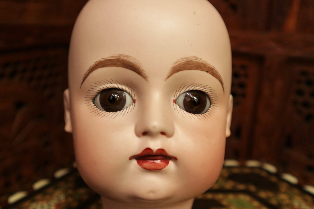 Vintage Reproduction Porcelain Head Doll FG // Francoise Gaultier Head ...