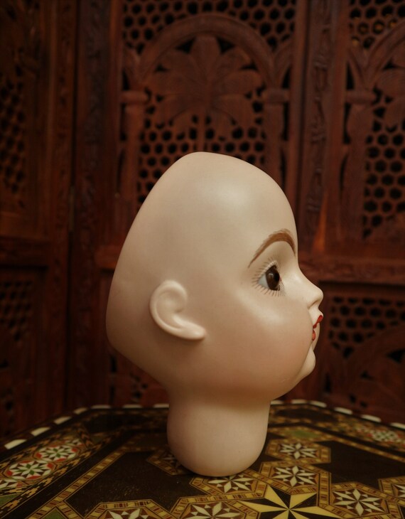 Vintage Reproduction Porcelain Head Doll FG // Francoise - Etsy