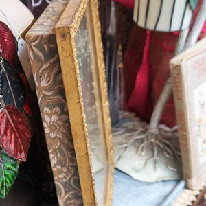 Antique Wardrobe Ornate Gold Frame With Mariee Crown // Wall Display ...