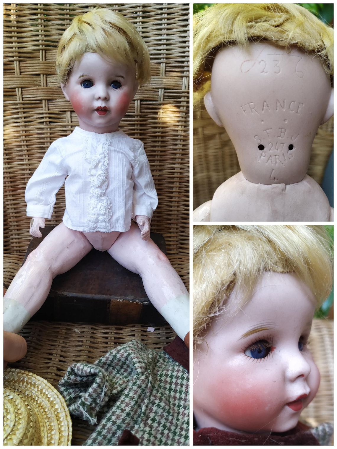 Antique Doll French SFBJ 247 Bebe Rare Character // Twirp 23 | Etsy