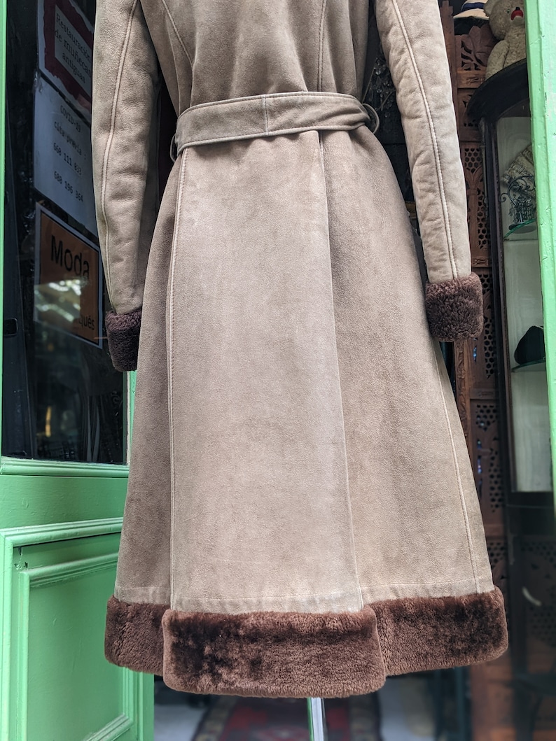 VTG Loewe Shearling Coat Luxury With Hood // Madrid 1846 Made - Etsy