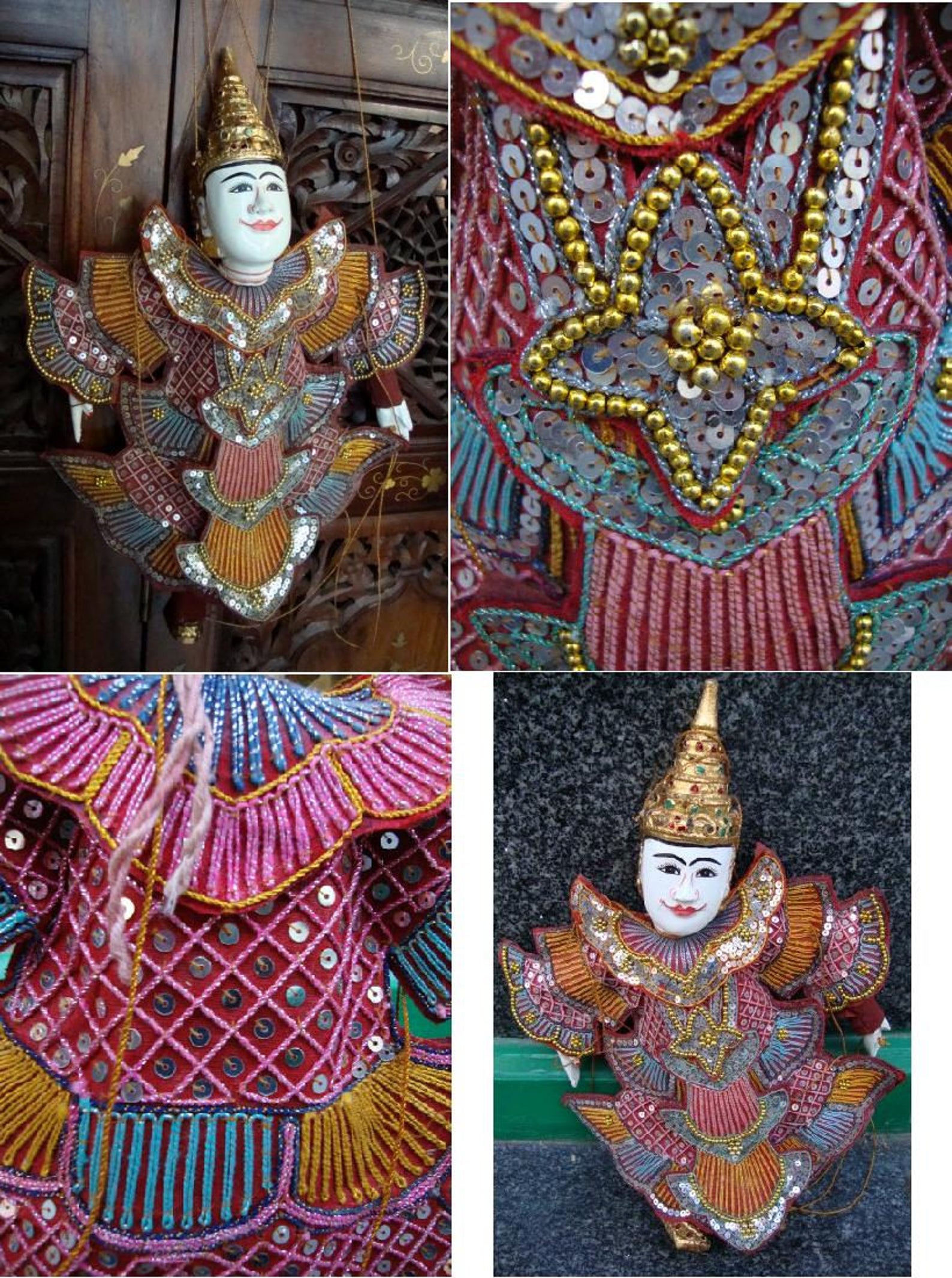 Antique Hand Carved Wood Puppet/vintage Marionette Asian/ - Etsy