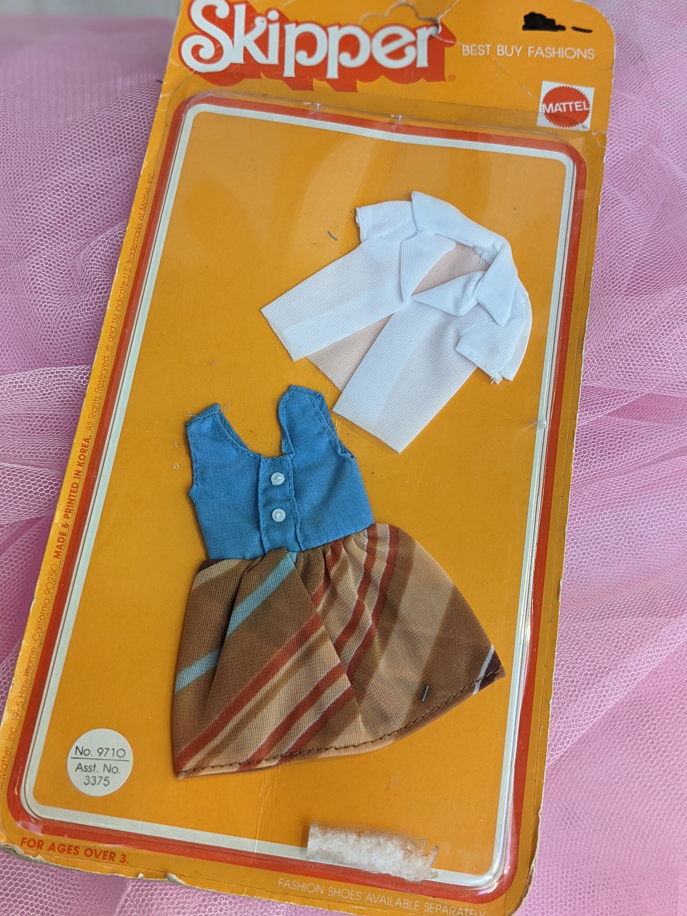 Vintage Skipper Outfit #9710 Mattel Best Buy Fashions - Etsy