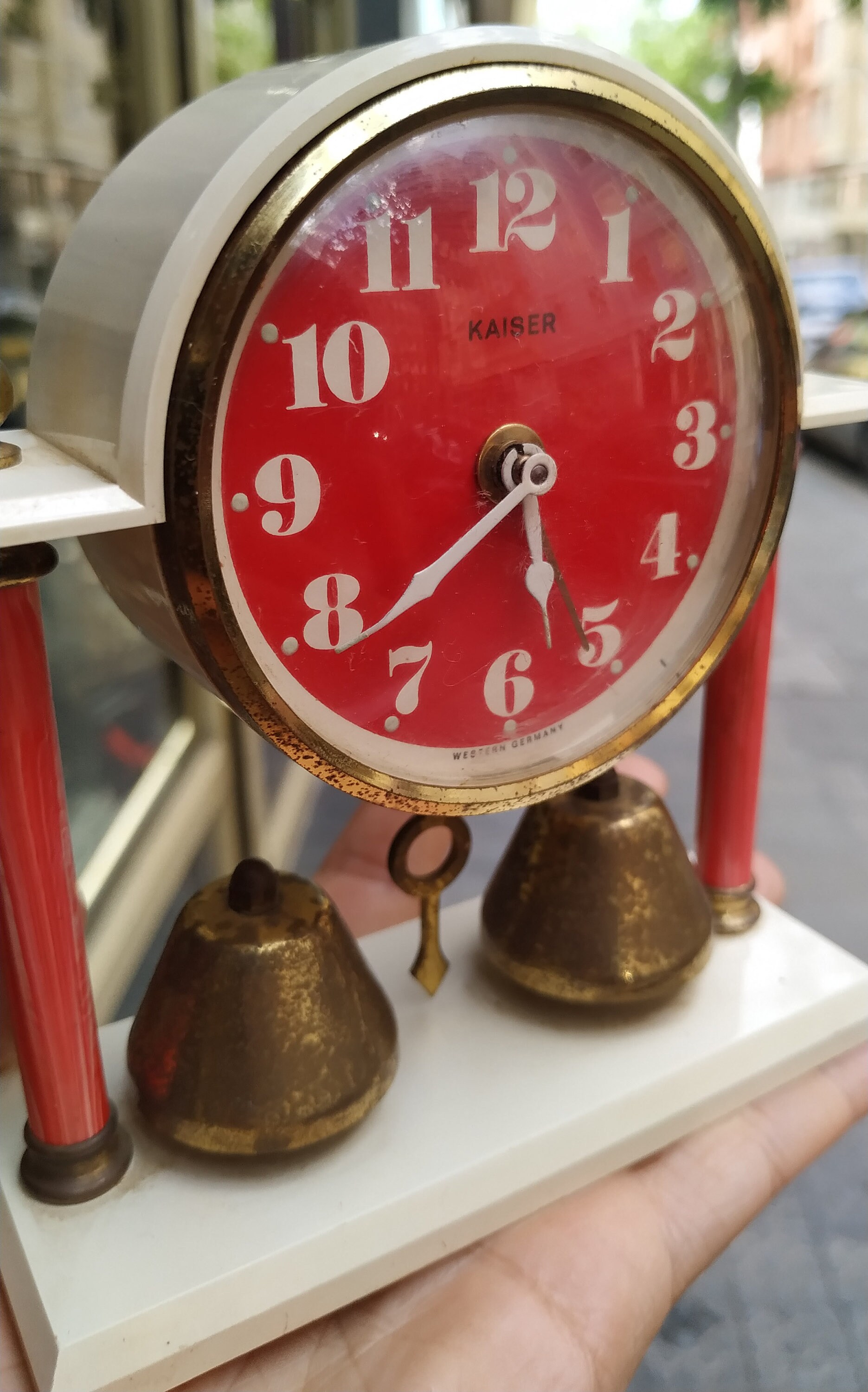 Kaiser ornamental mantel alarm clock // Western Germany circa | Etsy