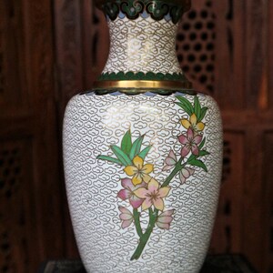 Jingfa Vase Chinese Cloisonné Enamel Flower Vintage - Etsy
