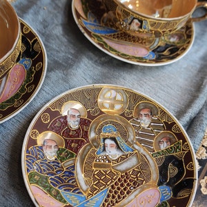 Vintage Satsuma Tea Set Porcelain // Satsuma Moriage Tea Set / Tea Set ...