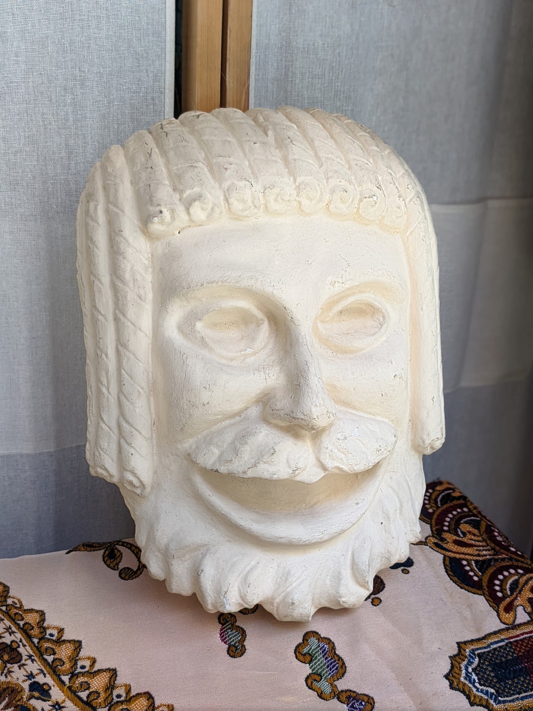 Vintage Face Antique Plaster Sculpture / Decorative Plaster/ Mask ...