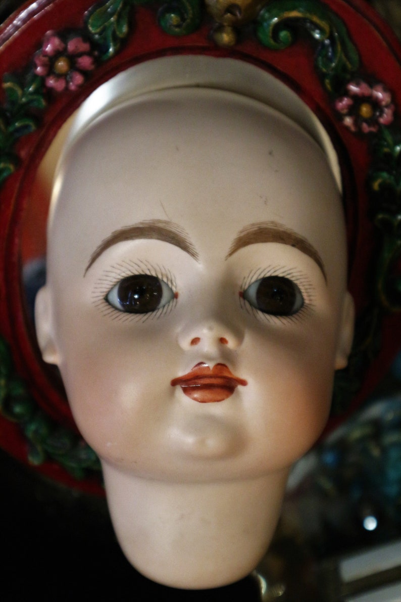 Vintage Reproduction Porcelain Head Doll FG // Francoise - Etsy