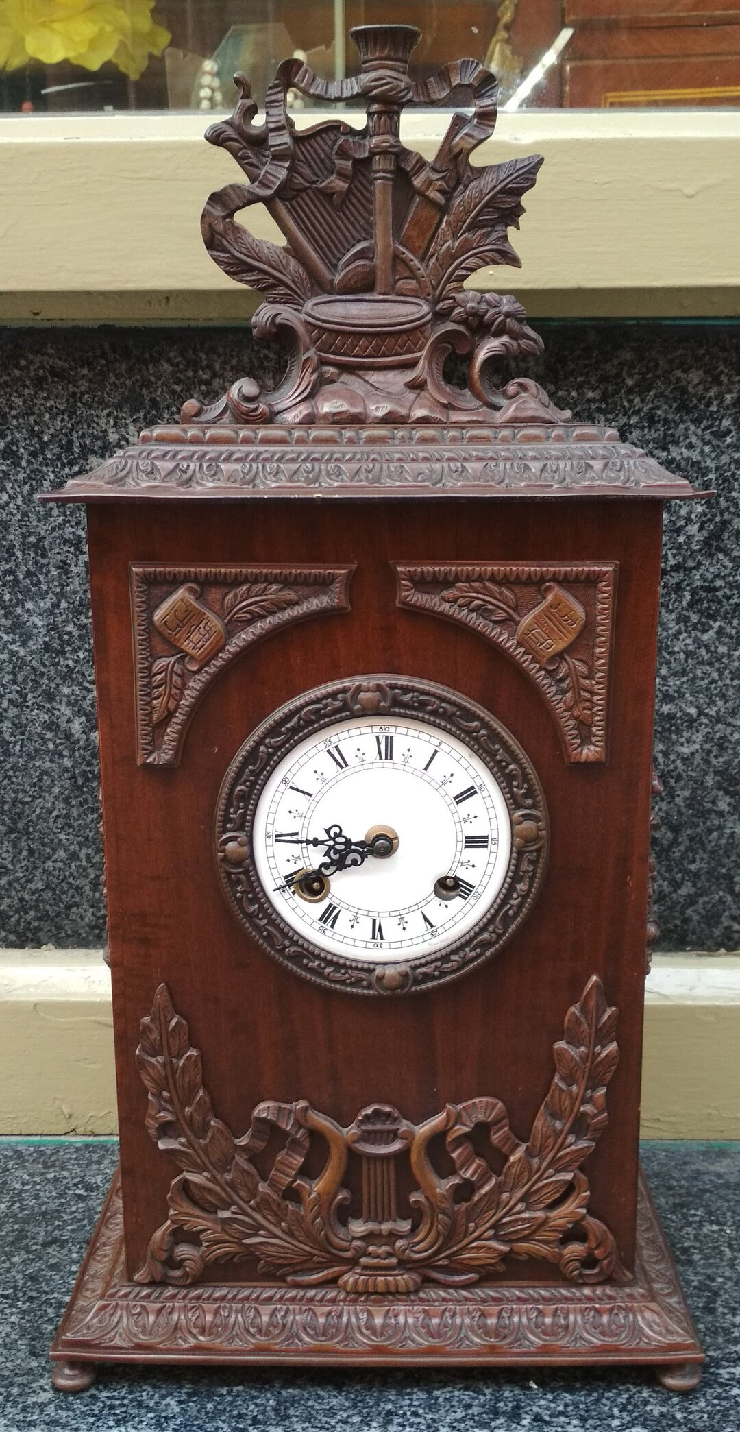 Antique Table Clock Key /table Clock Antique Desk Clock /office Clock ...