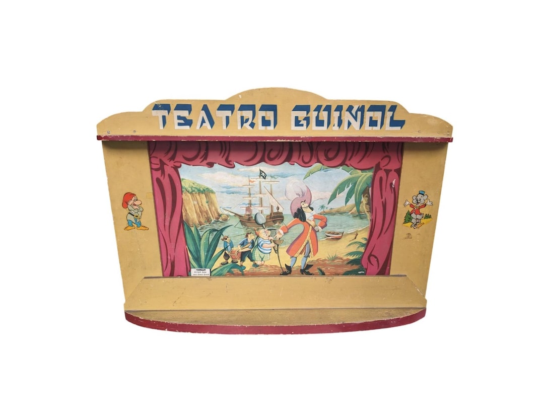 Vintage 1940s Spanish Puppet Theater, Handmade Disney Wooden Toy - Etsy