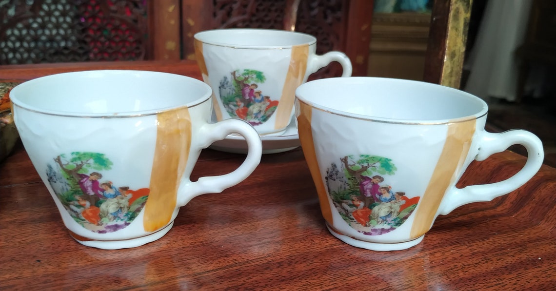 Vintage EIHO Made in Japan Grade A Coffee Set // Home Decor - Etsy