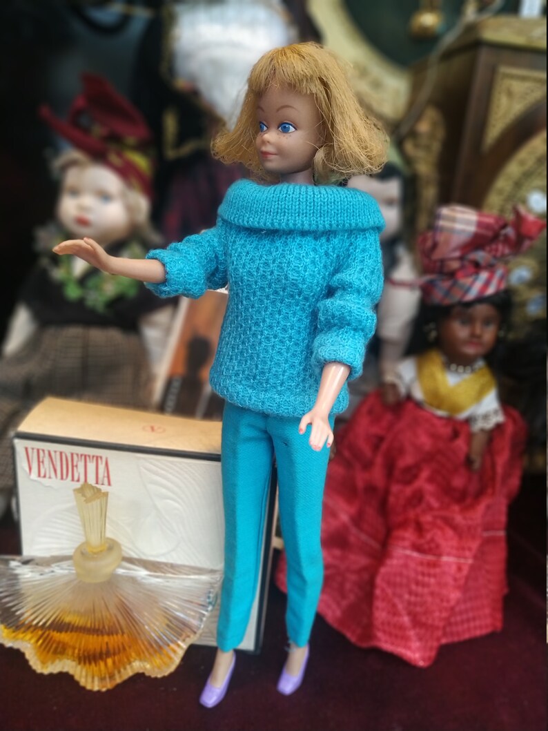 Vintage Midge by Mattel 1962 Un Blue Outfit // Barbie Mattel - Etsy Denmark