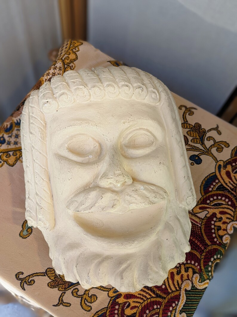 Vintage Face Antique Plaster Sculpture / Decorative Plaster/ | Etsy