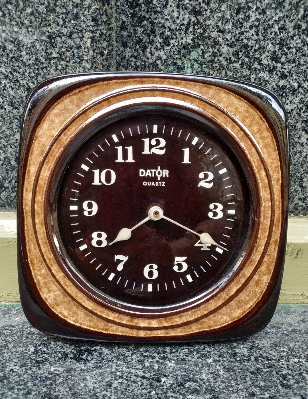 Vintage DATOR Ceramic Wall Clock // Kitchen Wall Clock Quartz - Etsy