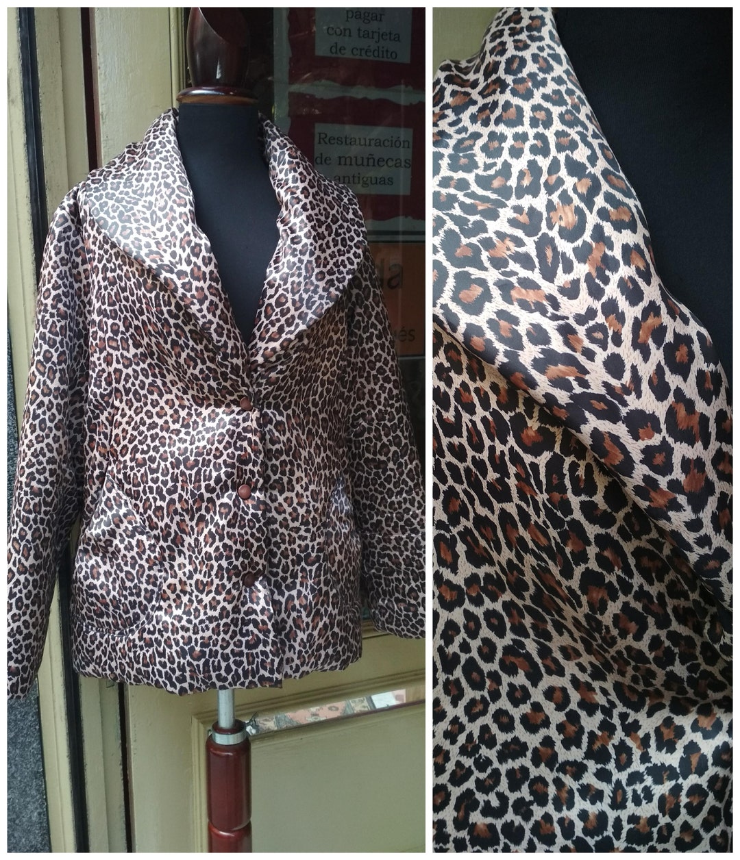 Vintage Women Rain Anorak Leopard Print Rain Jacket - Etsy