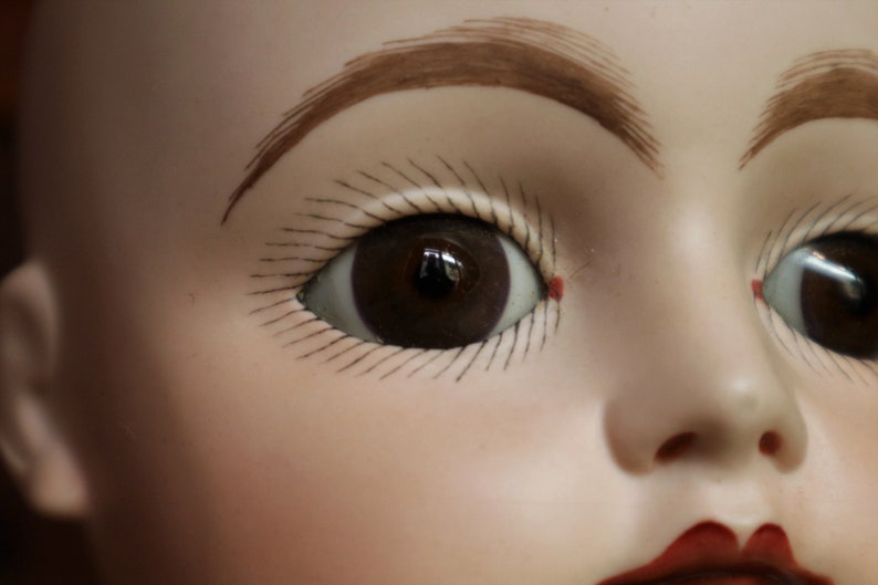 Vintage Reproduction Porcelain Head Doll FG // Francoise | Etsy