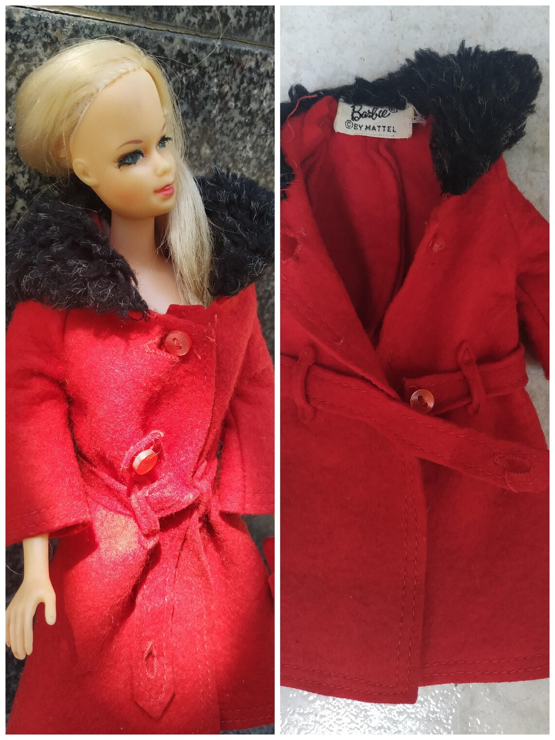 Vintage Barbie's Its Cold Outside #819 Original Outfit for 1960s ...