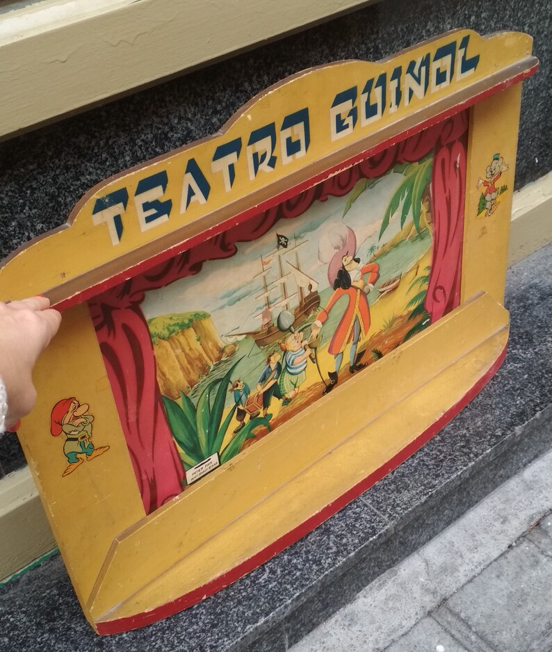 Vintage 1940s Spanish Puppet Theater, Handmade Disney Wooden Toy - Etsy