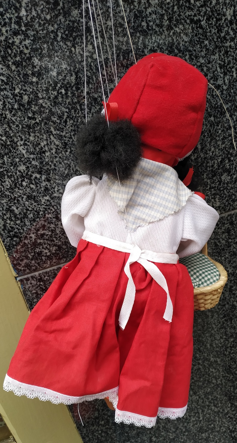 Vintage Puppet Cartoon // Red Riding Hood Vintage Marioneta | Etsy
