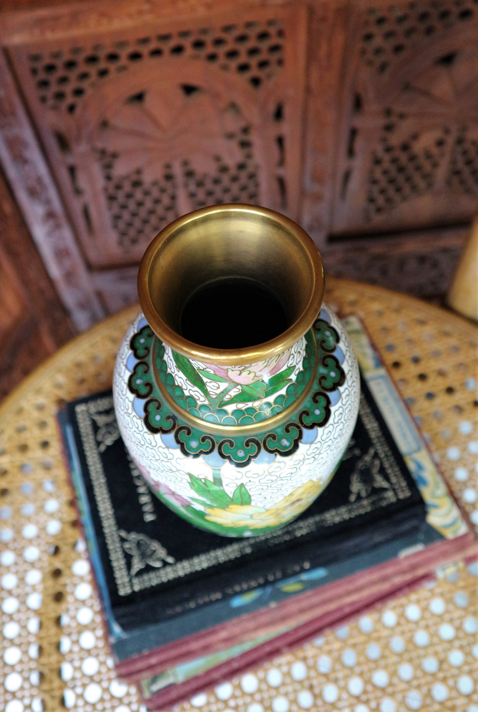 Jingfa Vase Chinese Cloisonné Enamel Flower Vintage | Etsy