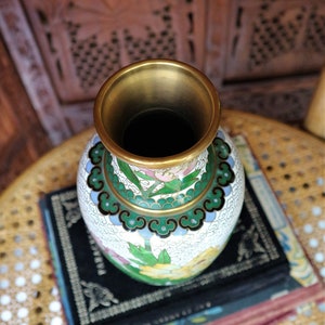 Jingfa Vase Chinese Cloisonné Enamel Flower Vintage - Etsy