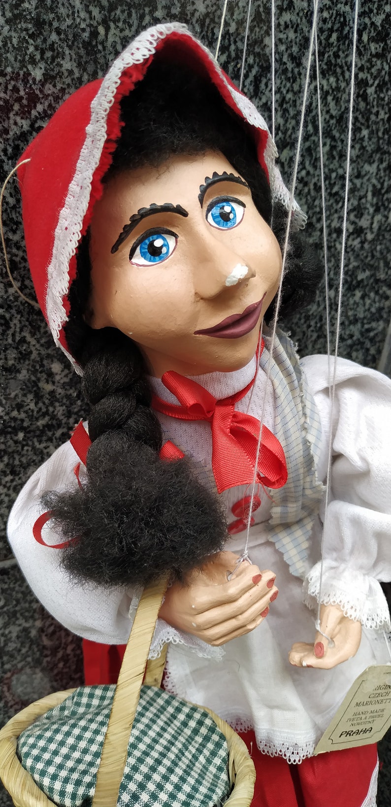 Vintage Puppet Cartoon // Red Riding Hood Vintage Marioneta - Etsy