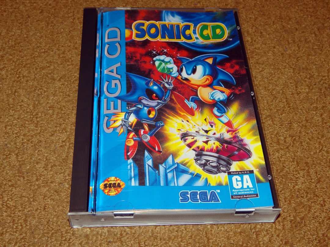 Custom Printed Sonic CD Sega CD Manual, & Case Insert (see Variations ...