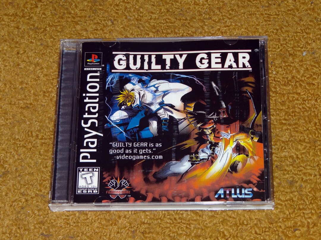 Custom Printed Guilty Gear Play Station Manual, Case & Case Insert (see ...