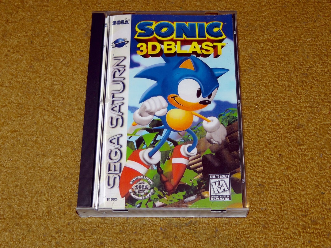 Custom Printed Sega Saturn Sonic 3D Blast Manual, and Case Insert ...