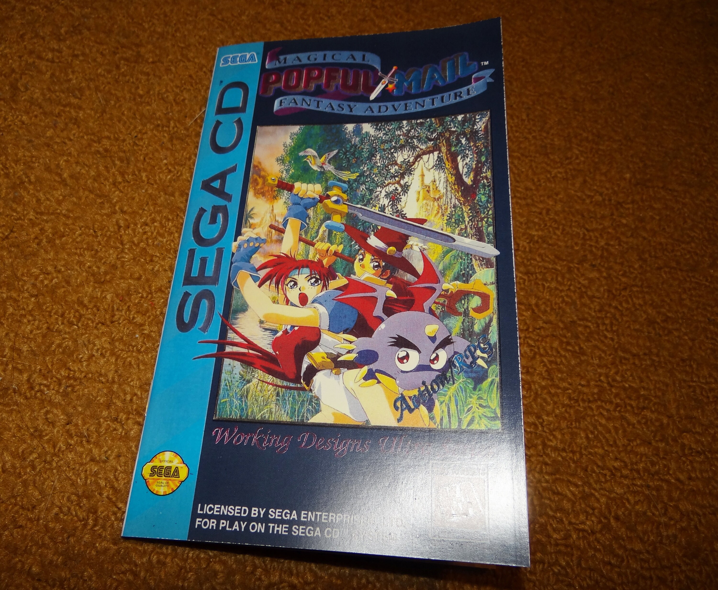 Custom Printed Popful Mail Sega CD Manual and Case Insert - Etsy UK