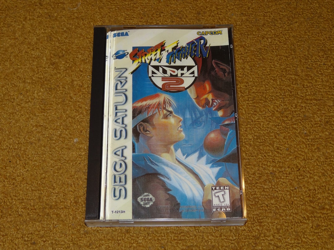 Custom Printed Sega Saturn Street Fighter Alpha 2 Manual, and Case ...