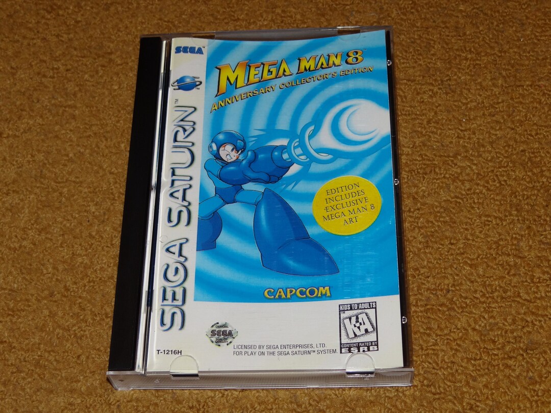 Custom Printed Mega Man 8 Anniversary Collector's Edition Sega Saturn ...
