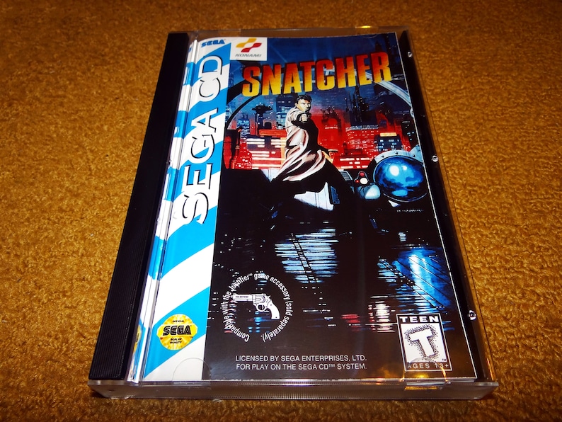 Custom Printed Sega CD Snatcher Manual and Case Insert - Etsy