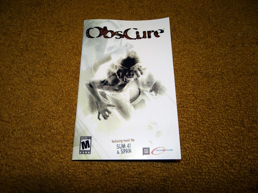 Custom Printed Playstation 2 Obscure Manual (game Not Included) - Etsy