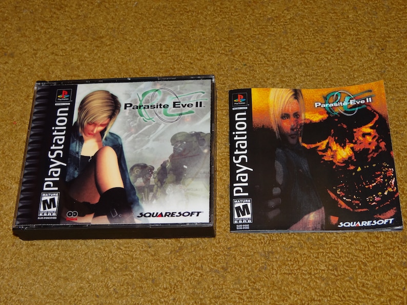 Custom Printed Parasite Eve II Playstation 1 Manual, Case & Case Insert ...