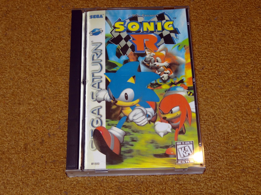 Custom Printed Sega Saturn Sonic R Manual, and Case Insert (select 'man ...