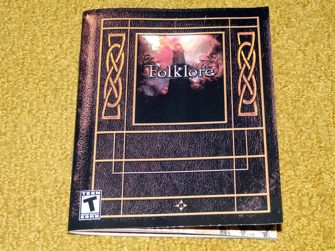 Custom Printed Playstation 3 Folklore Manual ONLY - Etsy