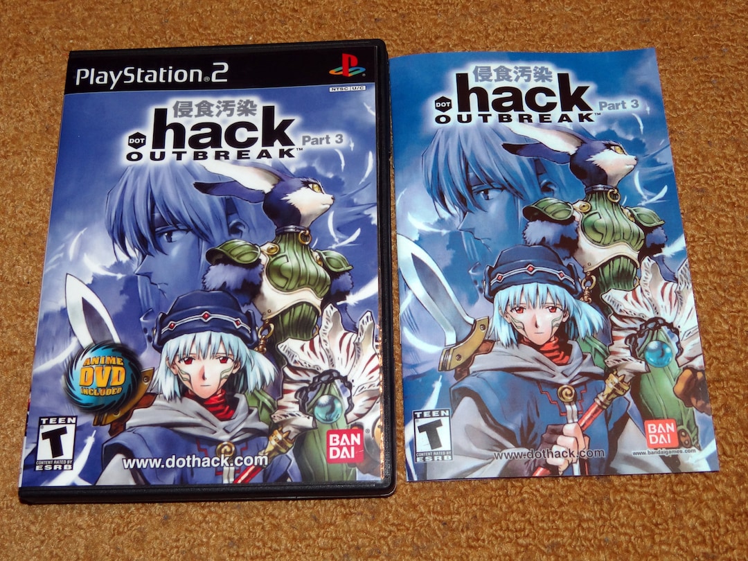 Custom Printed Dot Hack Outbreak Part 3 Manual, Case Insert and Case NO ...