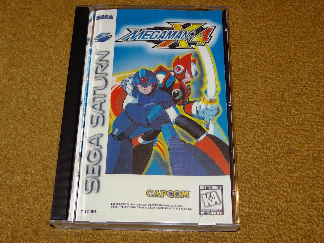 Custom Printed Mega Man X4 Sega Saturn Reprinted Manual, & Case Insert ...