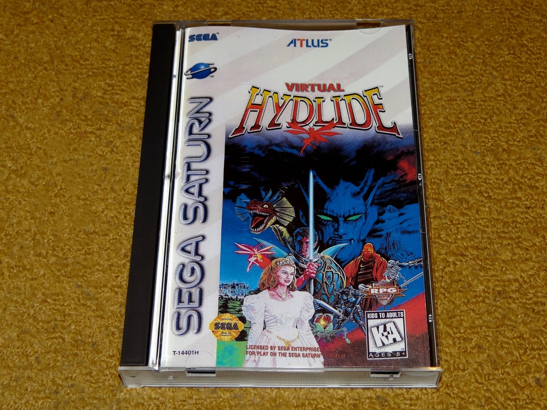 Custom Printed Virtual Hydlide Sega Saturn Manual, & Case Insert (see Variations Below) - Etsy