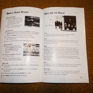 Custom Printed Sonic CD Sega CD Manual, & Case Insert (see Variations ...