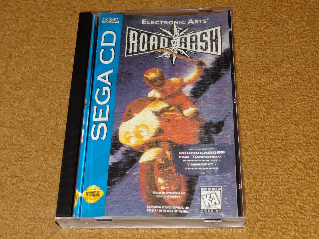 Custom Printed Road Rash Sega CD Manual, & Case Insert (see Variations ...