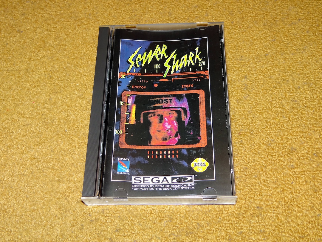 Custom Printed Sega CD Sewer Shark Manual, & Case Insert (see ...