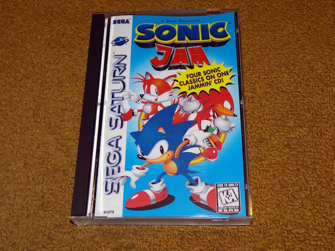 Custom Printed Sonic Jam Sega Saturn Reprinted Manual, & Case Insert ...
