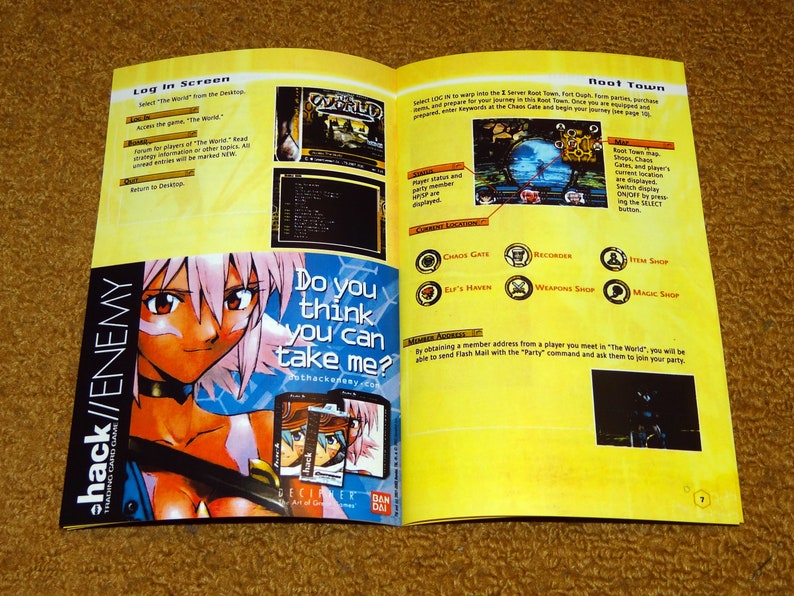 Custom Printed Dot Hack Quarantine Part 4 the Final Chapter Manual ...