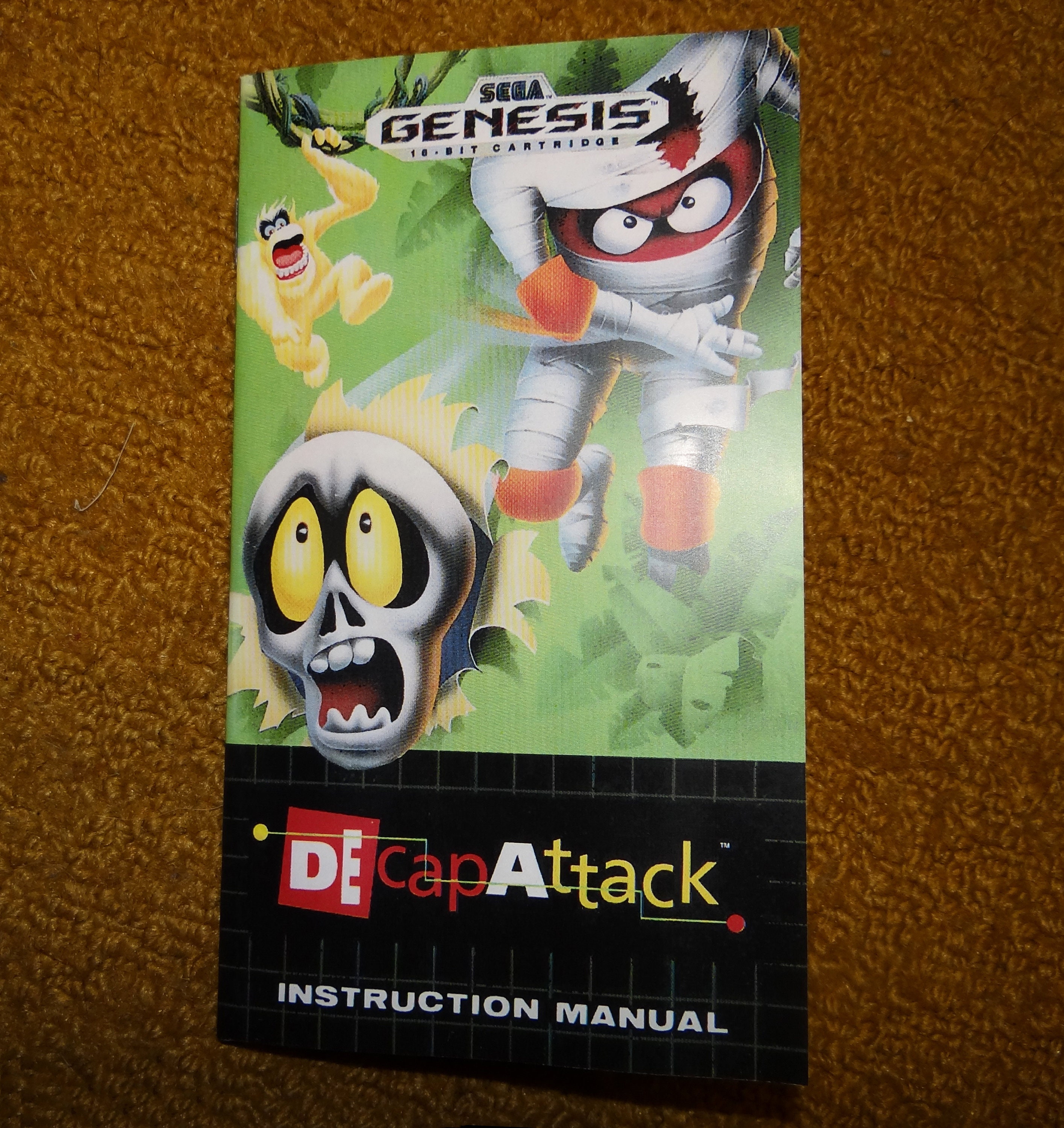 Custom Printed Sega Genesis Decap Attack Manual - Etsy